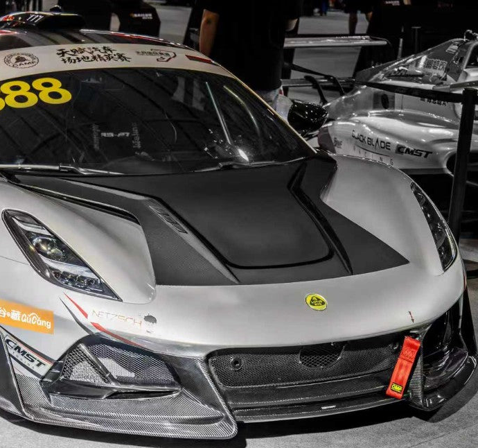 Lotus Emira 3.6 V6 2.0 Aftermarket Parts - CMST Tuning Hood Dry Pre ...
