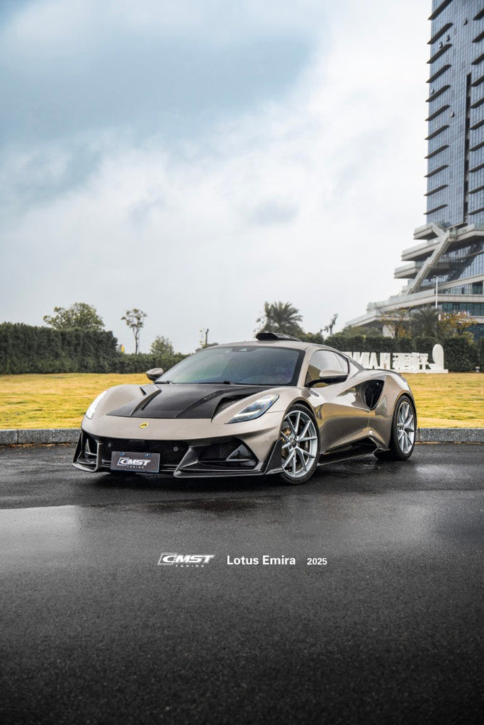 Lotus Emira 3.6 V6 2.0 Aftermarket Parts - CMST Tuning Front Lip Dry ...