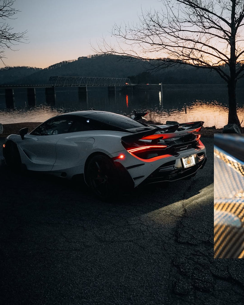 Future Design Carbon McLaren 720S Carbon Fiber Rear Bumper Side Valenc ...
