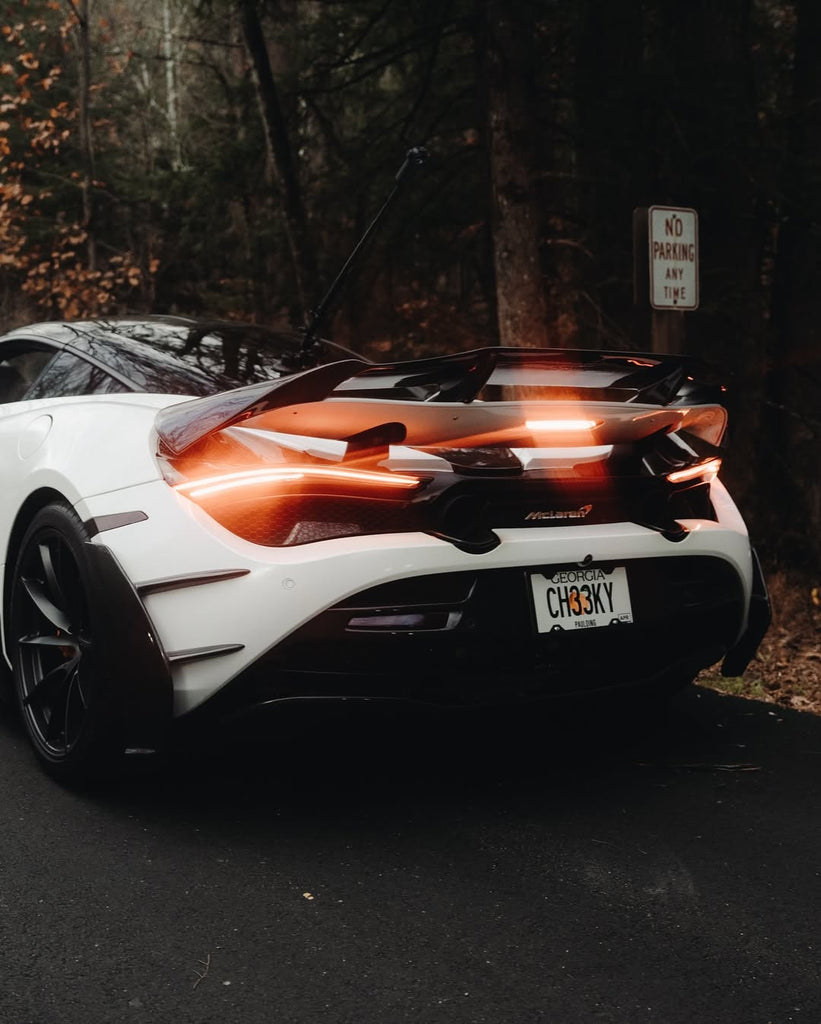 Future Design Carbon McLaren 720S Carbon Fiber Rear Bumper Side Valenc ...