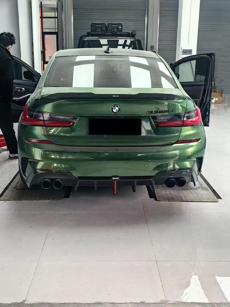 BMW 3 Series 330i M340i Aftermarket Parts - Karbel Rear Diffuser Carbon ...