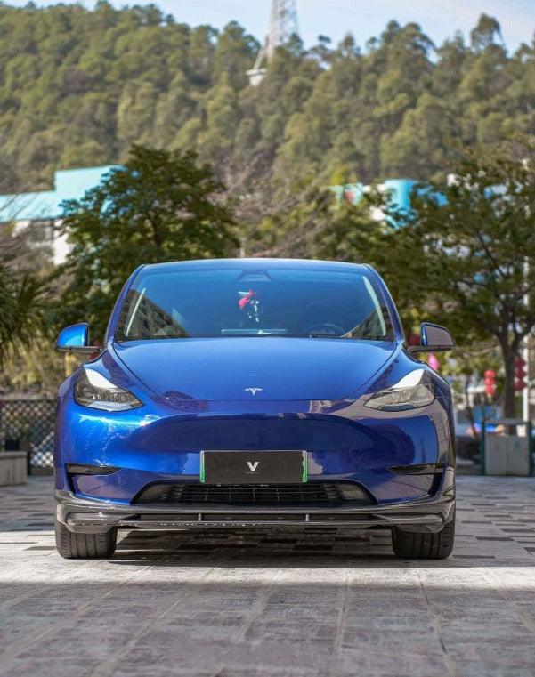 Tesla Model Y/P Aftermarket Parts - Ventus Veloce Front Lip Pre-preg ...