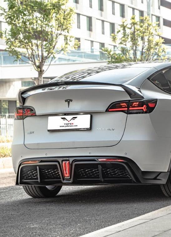 Tesla Model Y / Performance aftermarket parts Yofer USA Carbon Spoiler ...