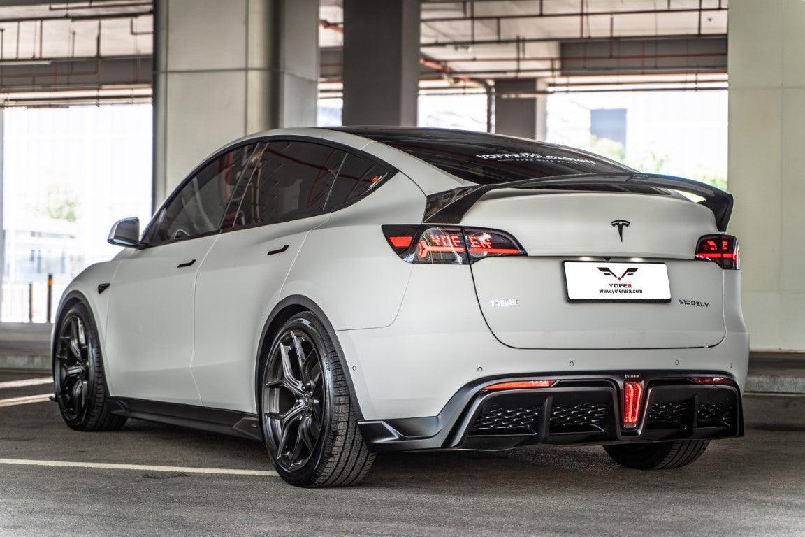 Tesla Model Y / Performance aftermarket parts Yofer USA Carbon Spoiler ...