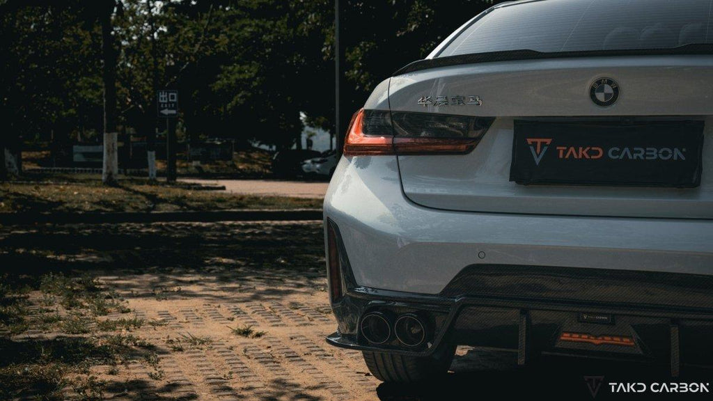 BMW 330i M340i LCI Aftermarket Parts - TAKD Carbon Diffuser & Canards ...