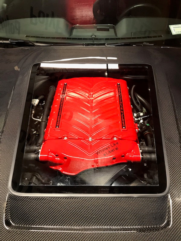 CMST Tuning Glass Transparent Hood for Ford Mustang S550.2 2018-ON ...