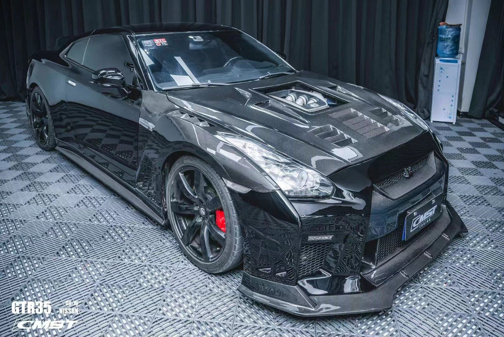CMST Tuning Pre-preg Carbon Fiber Front Fenders for Nissan GTR GT-R R3 ...
