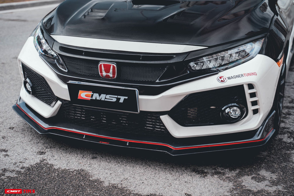CMST Tuning Carbon Fiber Front Grill & Eyelid for Honda FK8 Civic Type ...