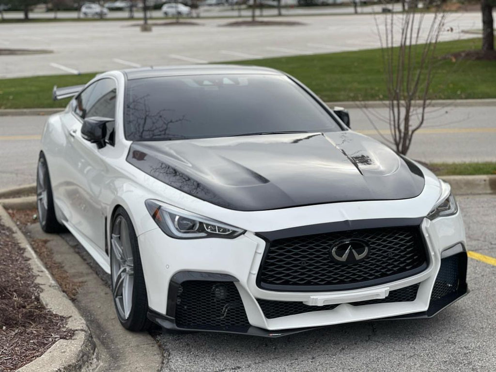 CMST Tuning Carbon Fiber Front Bumper & Front Lip for Infiniti Q60 to ...