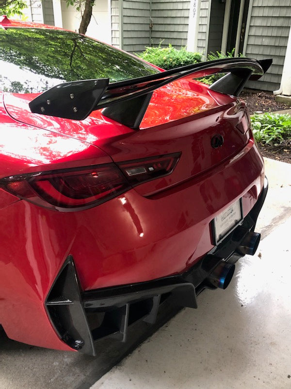 CMST Tuning Carbon Fiber Rear Bumper & Diffuser for Infiniti Q60 to Pr ...