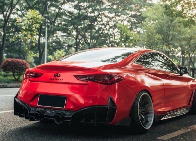 CMST Tuning Carbon Fiber Rear Bumper & Diffuser for Infiniti Q60 to Pr ...