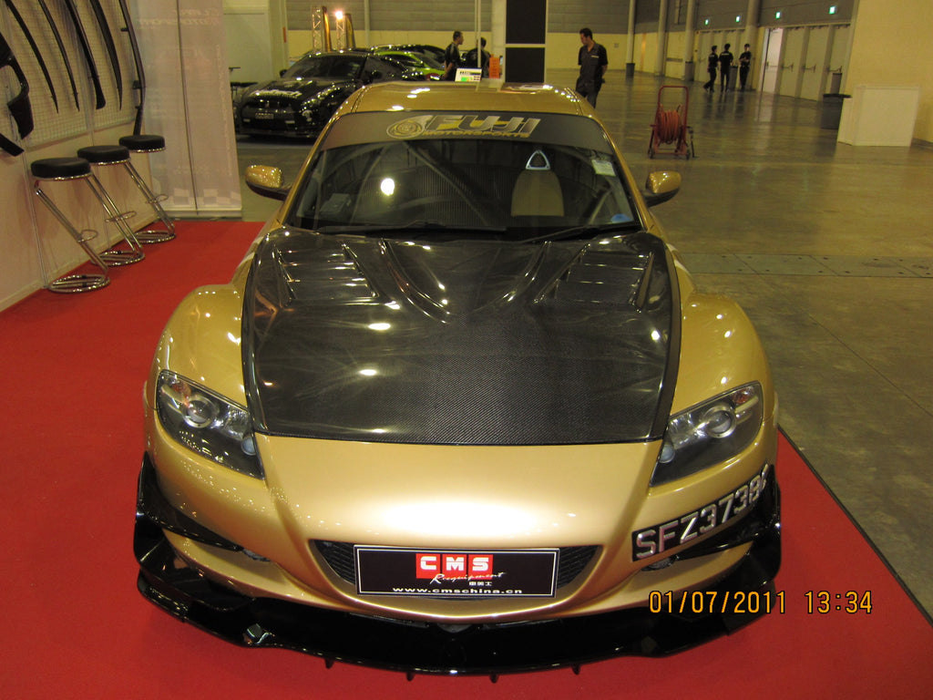 CMST Tuning Carbon Fiber Hood With Vent for Mazda RX-8 RX8 Vented ...