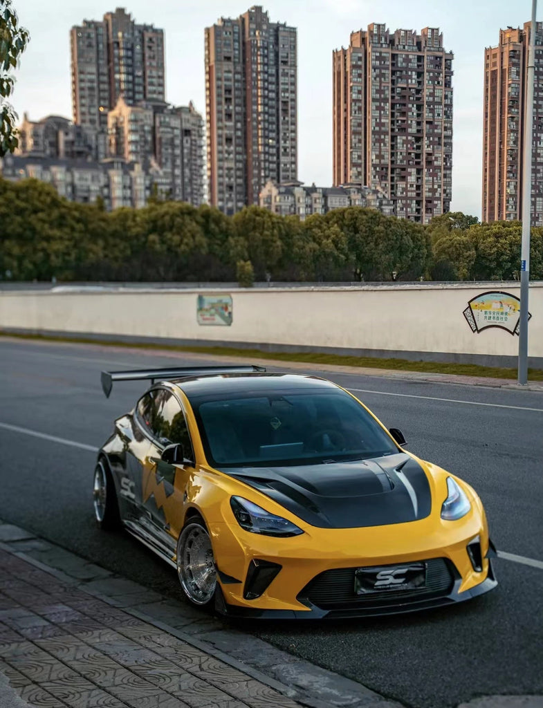 Robot Craftsman "HACKER" V2 GT Wing For Tesla Model 3 – Carbon Showroom