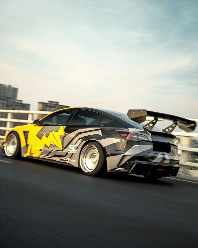 Robot Craftsman "HACKER" V2 GT Wing For Tesla Model 3 – Carbon Showroom