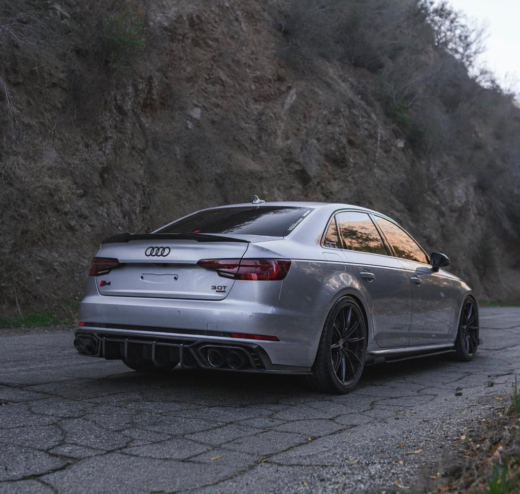 Aero Republic Rear Diffuser for Audi S4 & A4 S Line B9 2017-2019 Carbo ...