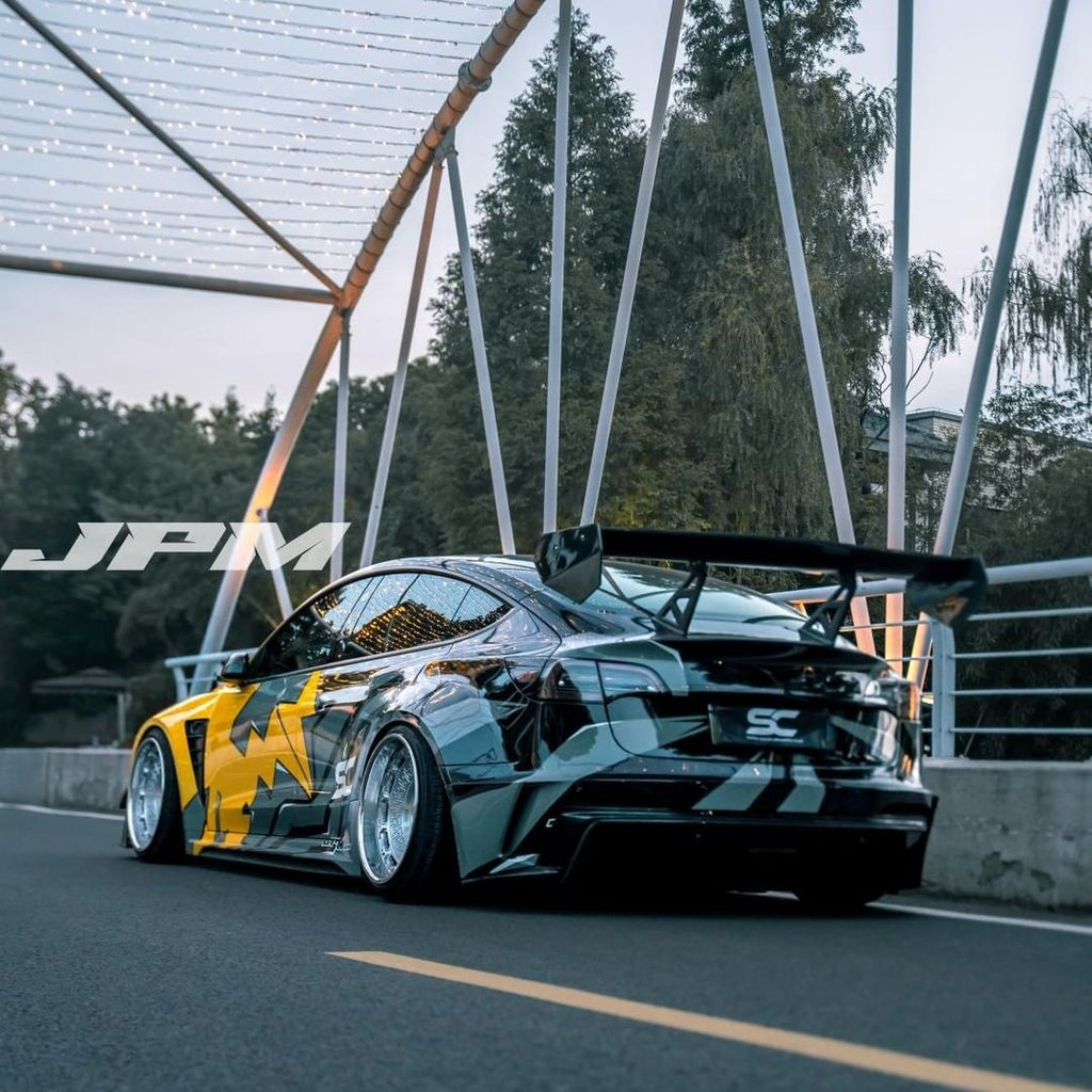 Robot Craftsman "HACKER" V2 GT Wing For Tesla Model 3 – Carbon Showroom